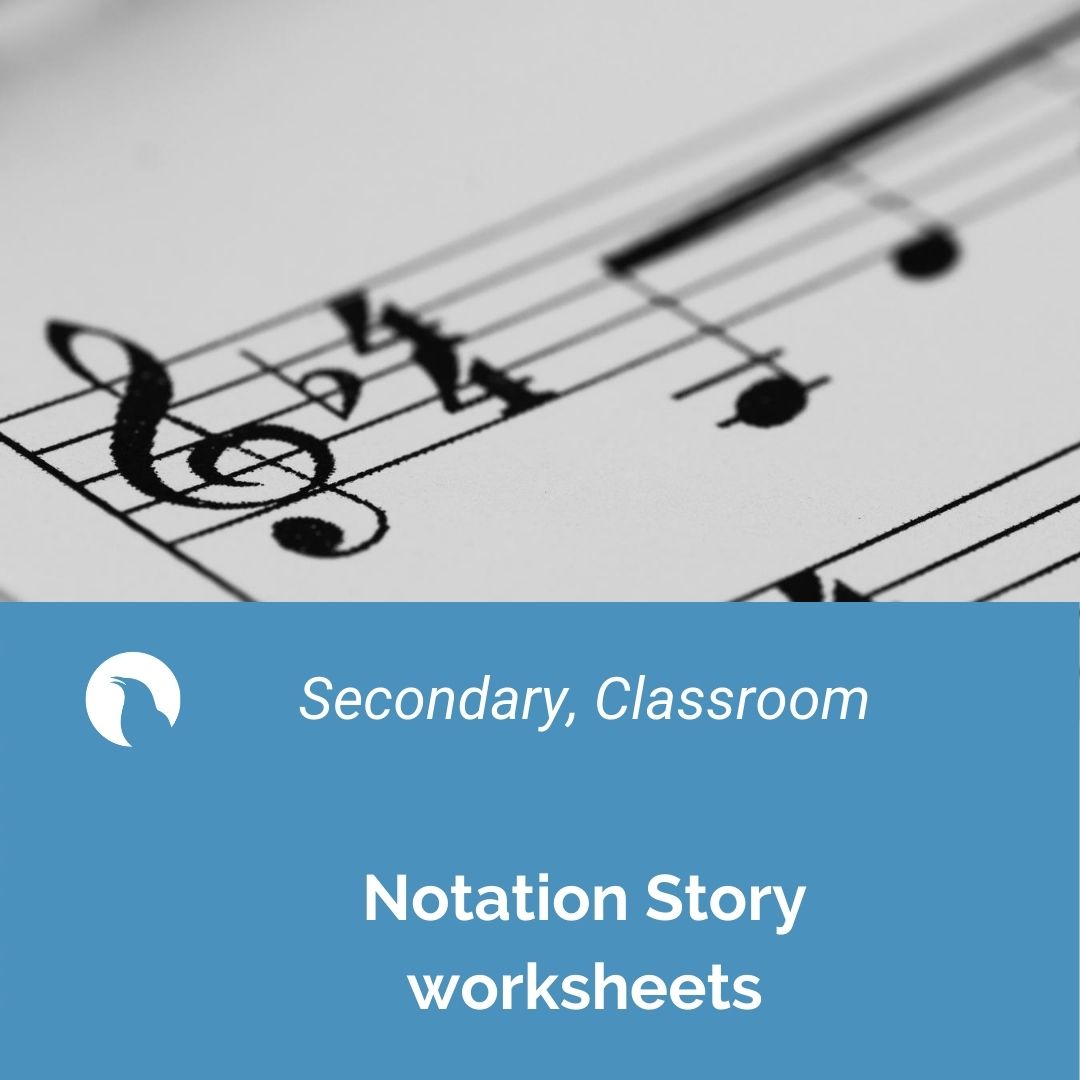 Notation story worksheets | Menza